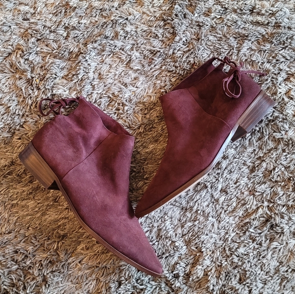 Splendid | Shoes | Nwt Splendid Deep Plum Niva Ankle Booties 9 | Poshmark